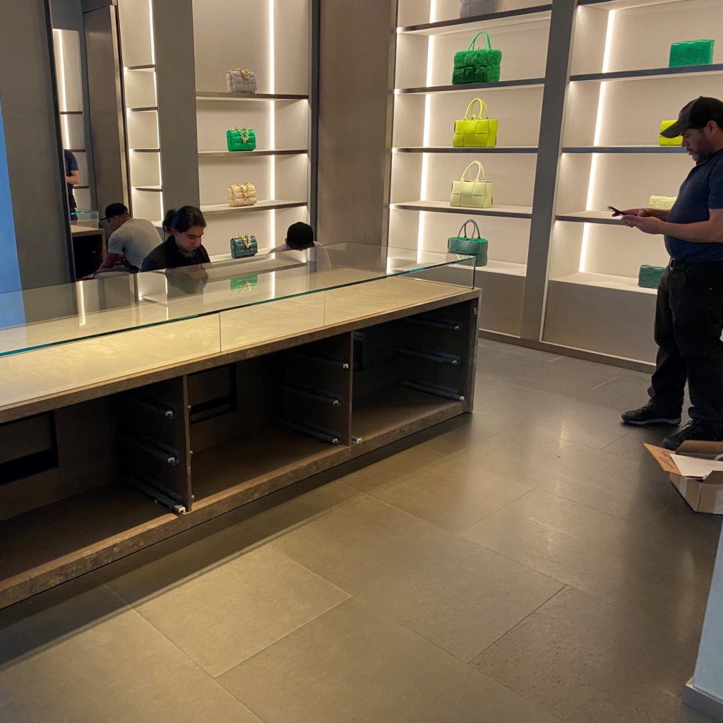 Bottega Veneta Installation and Removal Retail Construction Project ...